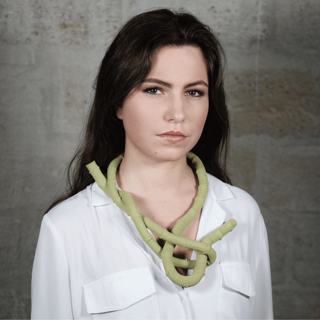 PU Bamboo Bib Necklace Tzuri Gueta